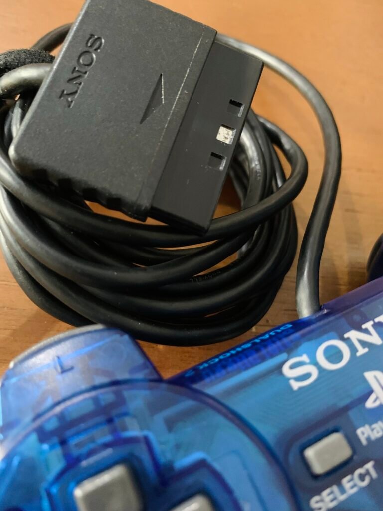 Controle Para Playstation 2 - Ocean Blue - Ifgames Diversões